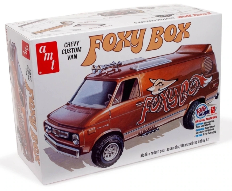 1975 Chevy Van ''Foxy Box'' -- Plastic Model Car Vehicle Kit -- 1/25 ...