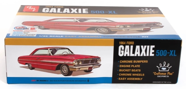 1964 Ford Galaxie -- Plastic Model Car Vehicle Kit -- 1/25 Scale ...
