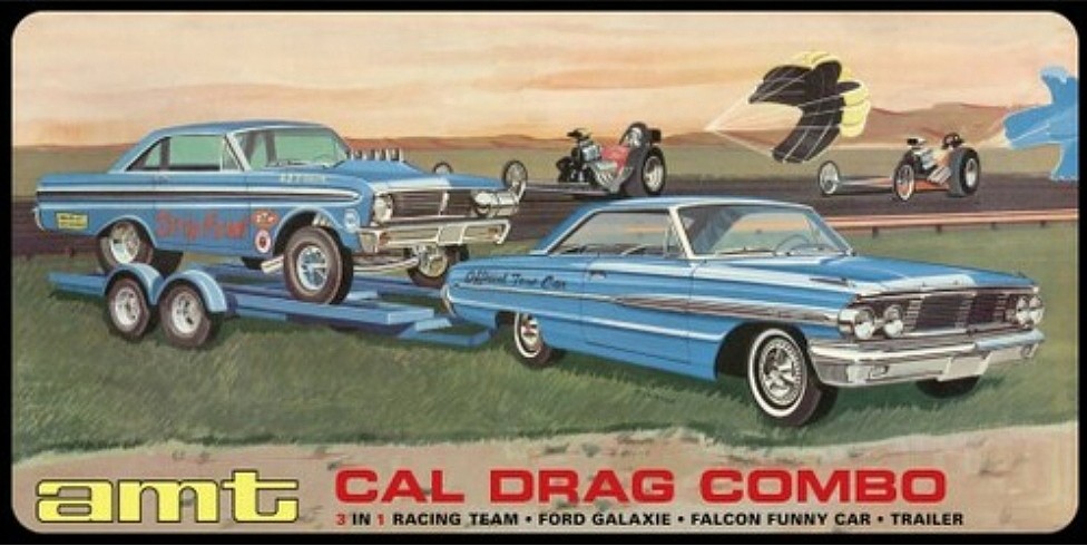 Gallery Pictures AMT Cal Drag Combo Plastic Model Car Vehicle Kit 1/25 ...