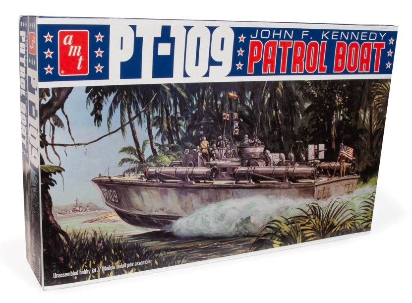 JFK PT-109 -- Plastic Model Military Ship Kit -- 1/64 Scale -- #1233 ...