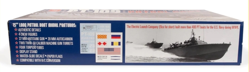 JFK PT-109 -- Plastic Model Military Ship Kit -- 1/64 Scale -- #1233 ...