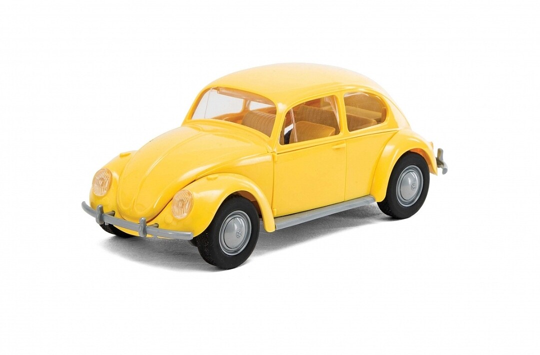 Quick Build VW Beetle Car (Yellow) -- Plastic Model Car Vehicle Kit ...