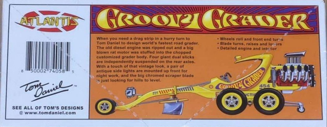 Tom Daniel Groovy Grader -- Plastic Model Car Kit -- 1/24 Scale ...