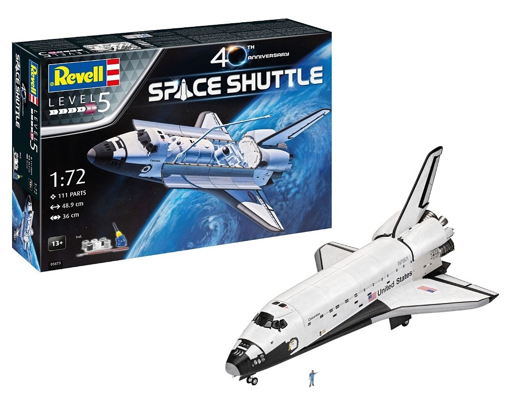 Space Shuttle 40th Anniversary Set -- Plastic Space Model Kit -- 1/72 ...