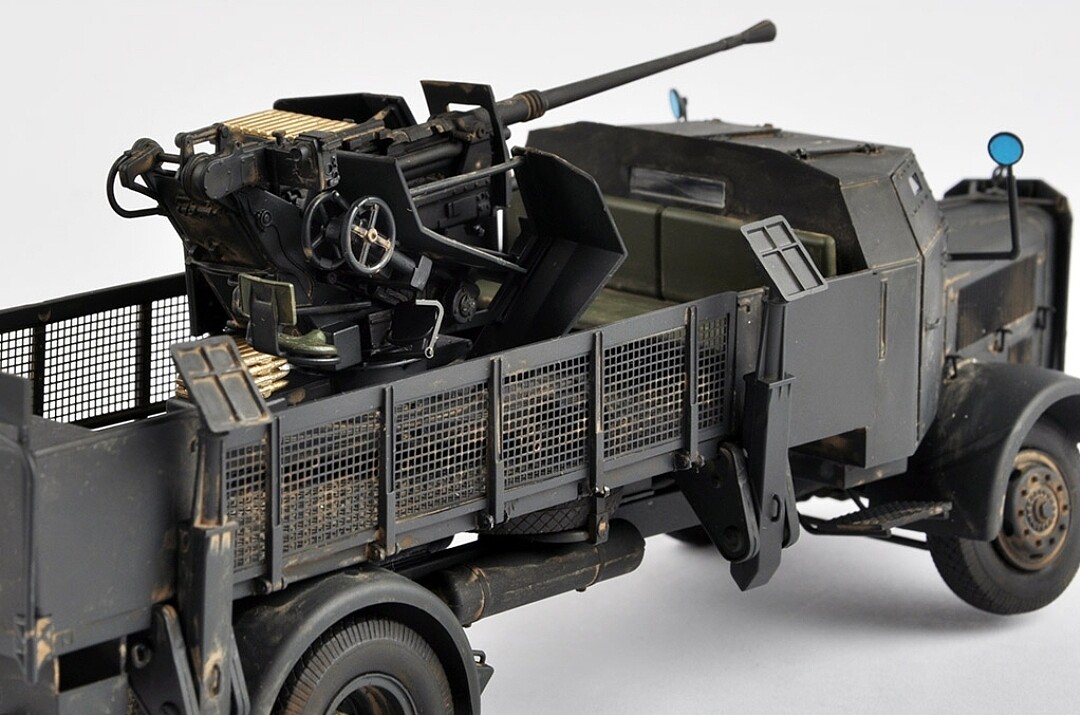 L4500A Truck w/3.7cm Flak 37 Gun -- Plastic Model Military Vehicle Kit ...