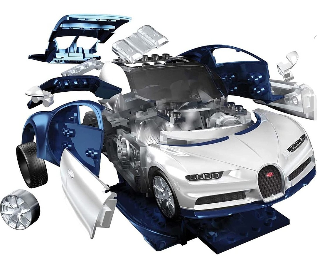 Quick Build Bugatti Chiron Car -- Snap Tite Plastic Model Vehicle Kit ...