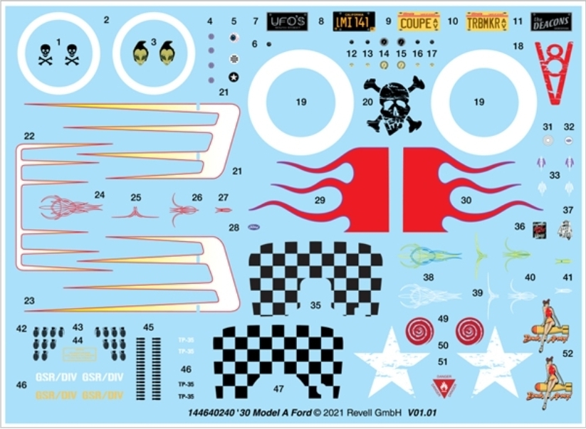 1930 Ford A Coupe (2 in 1) -- Plastic Model Car Kit -- 1/25 Scale ...