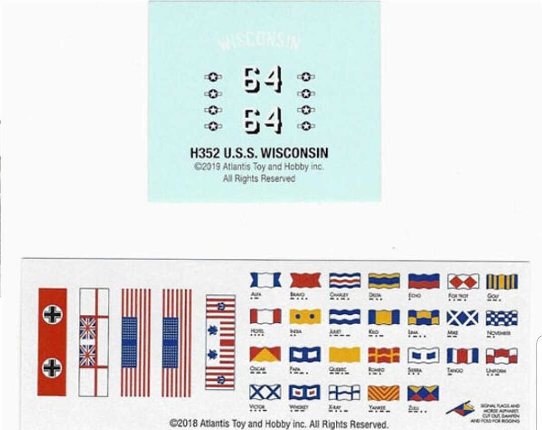 USS Wisconsin BB-64 Battleship -- Plastic Model Military Ship Kit -- 1/ ...