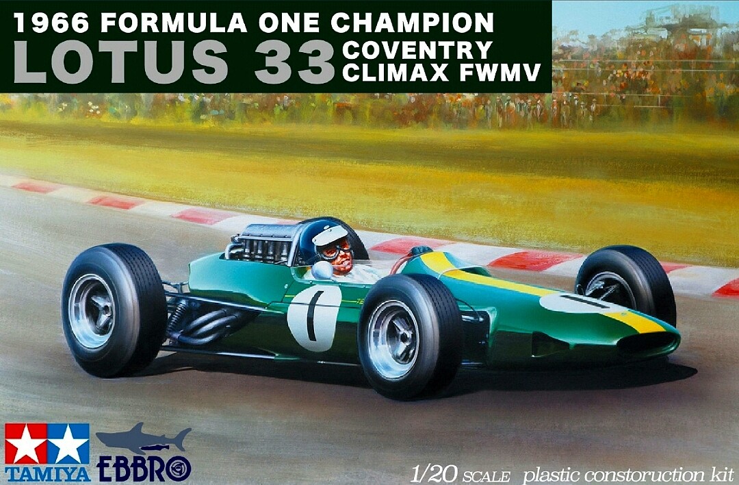 65' Lotus Type 33 F1 Climax FWMV Grand Prix Race -- Plastic Model Car ...