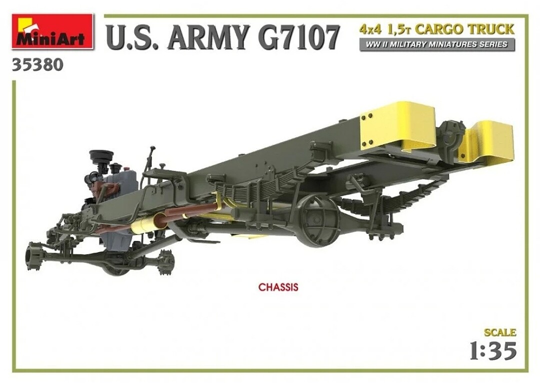 US Army G7107 4x4 1.5-Ton Cargo Truck -- Plastic Model Military Truck ...