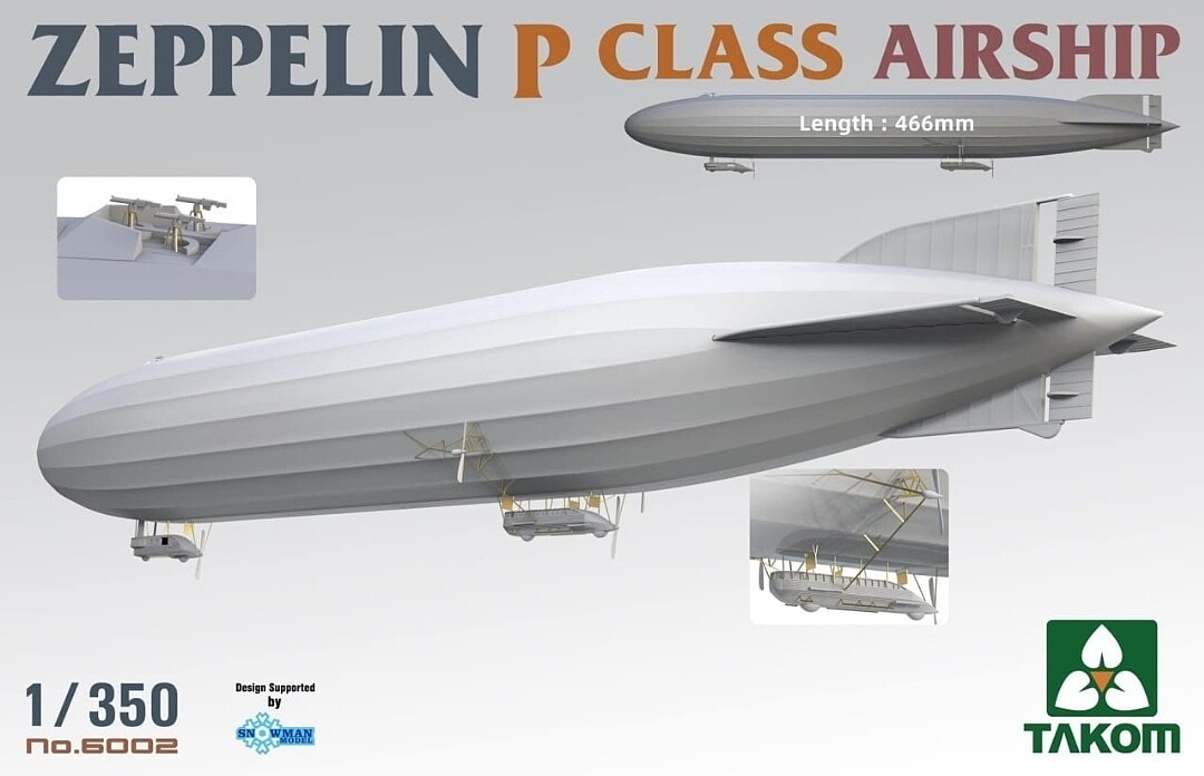 German Zeppelin P Class Airship -- Plastic Model Military Airplane -- 1 ...