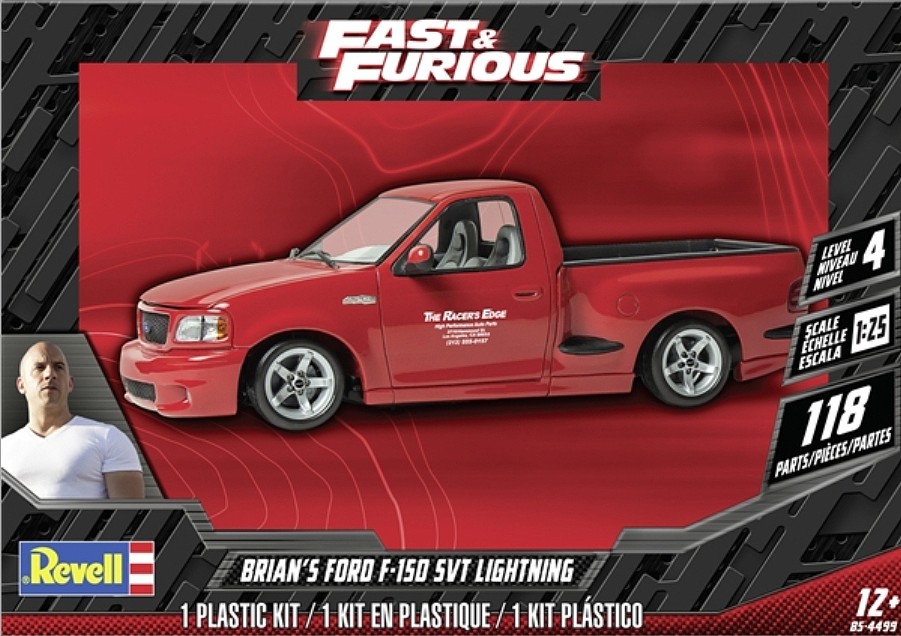 Fast & Furious Brian's Ford F150 SVT Lightning - Plastic Model Truck ...