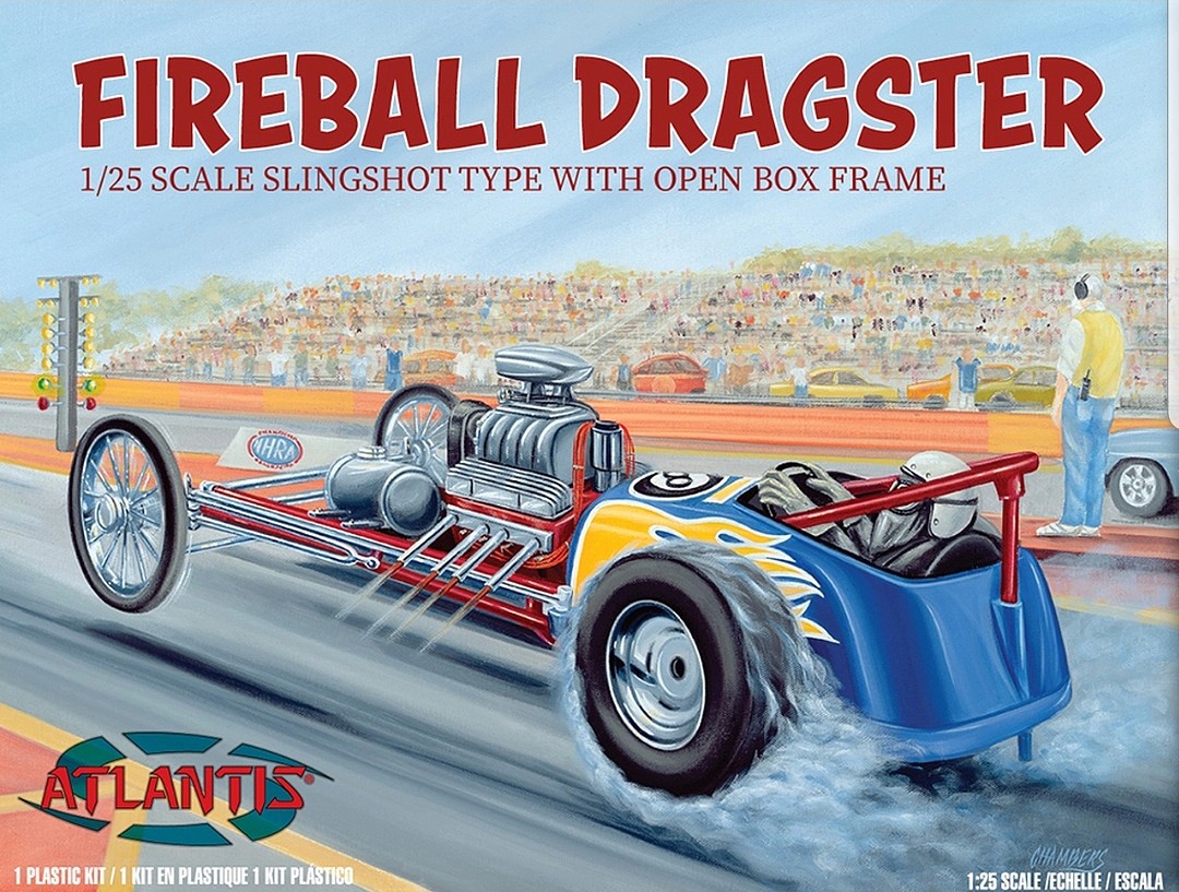 Fireball Dragster (Slingshot Type) -- Plastic Model Car Kit -- 1/24 ...