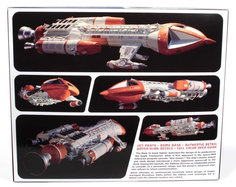 Space 1999- Hawk Mk IV Spacecraft -- Science Fiction Plastic Model Kit ...