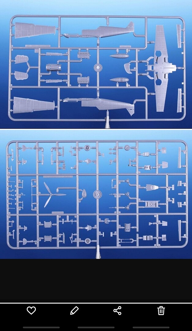 Messerschmitt Bf109E1 Legion Condor Fighter -- Plastic Model Airplane ...