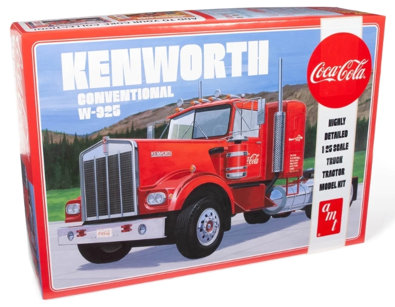 Kenworth 925 Tractor Coca-Cola -- Plastic Model Truck Vehicle -- 1/25 ...