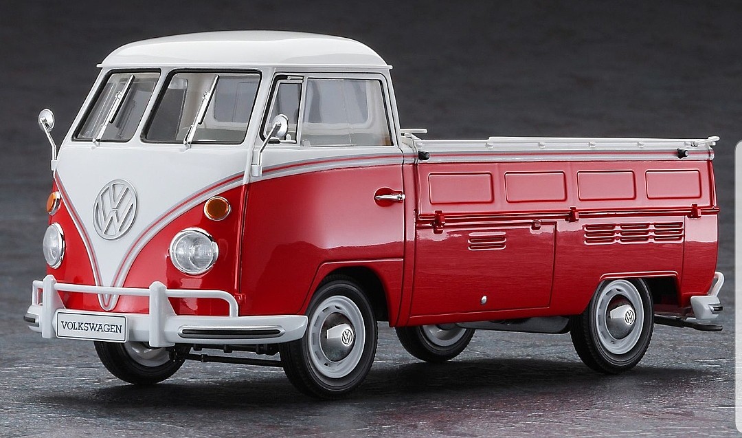 VW Type 2 Pickup Truck -- Plastic Model Truck Vehicle Kit -- 1/24 Scale ...