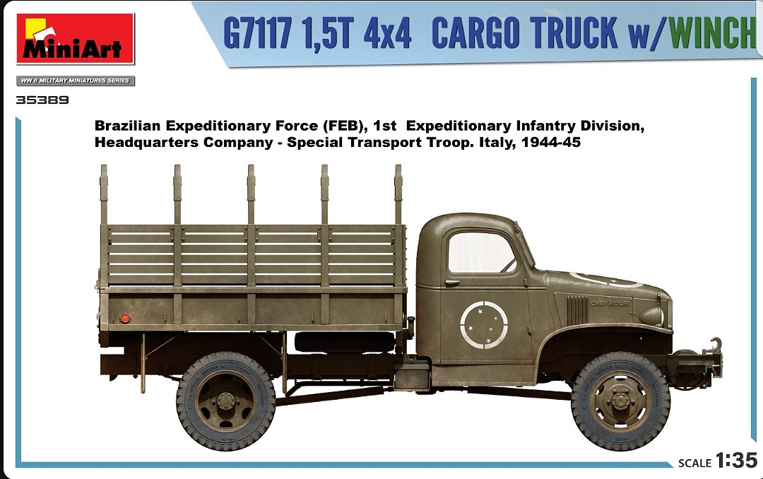 US Army G7117 1.5-Ton 4x4 Cargo Truck -- Plastic Model Military Truck ...