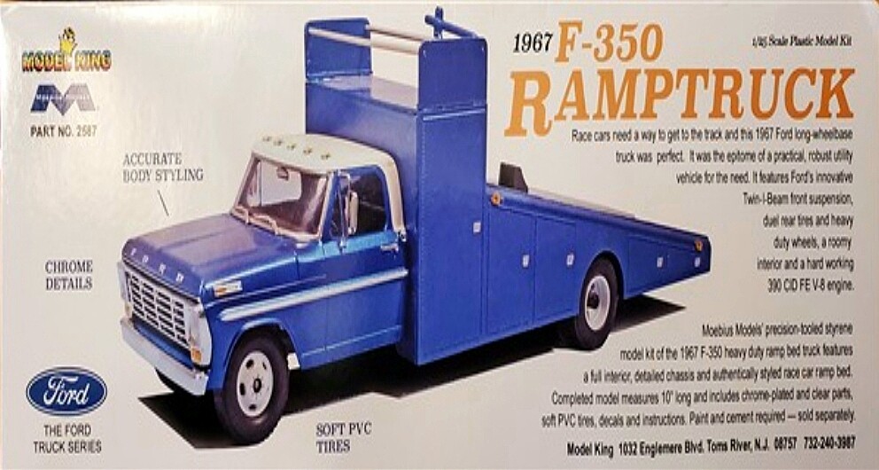 1967 Ford F350 Ramp Truck (Ltd Prod) -- Plastic Model Car Truck Vehicle ...