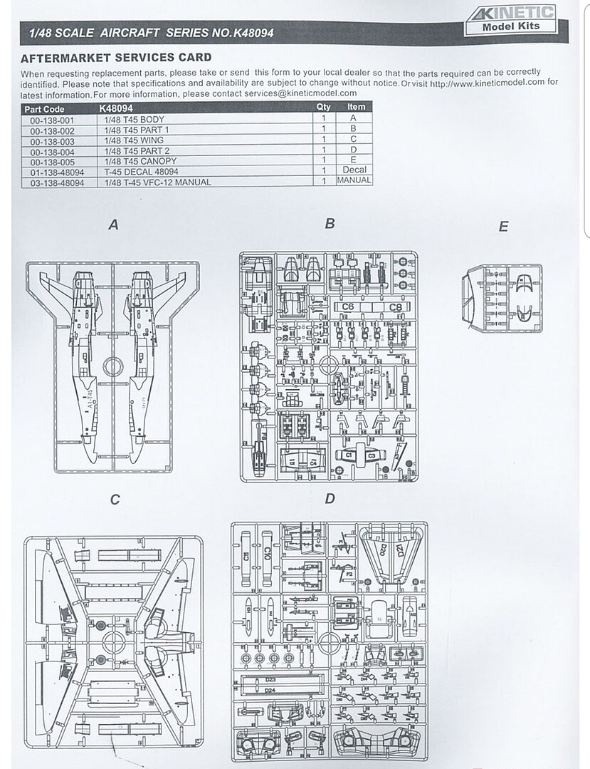 T45C Goshawk USN Jet Aircraft -- Plastic Model Airplane Kit -- 1/48 ...