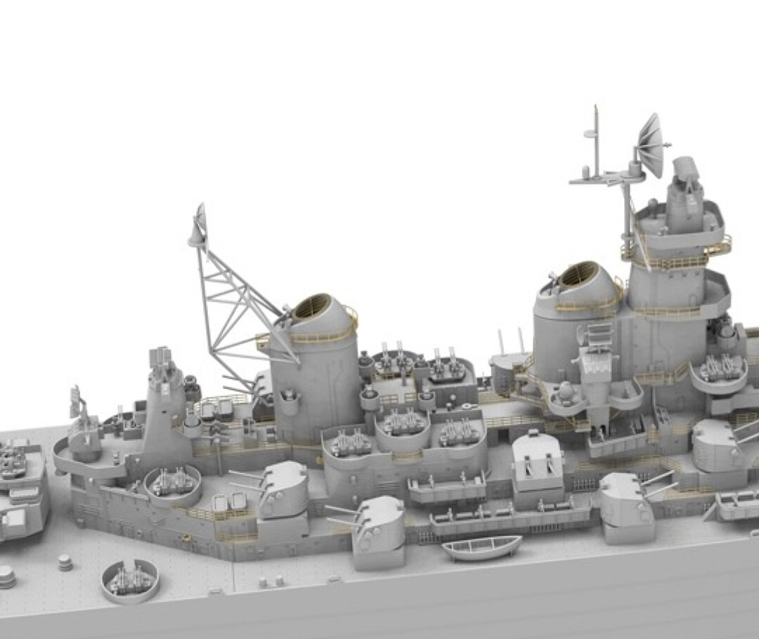 USS New Jersey BB62 Battleship -- Plastic Model Military Ship Kit -- 1/ ...