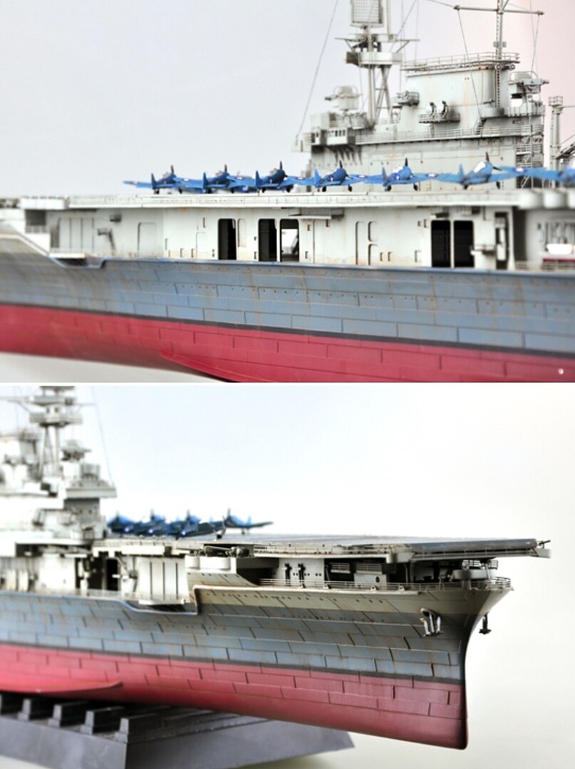 USS Yorktown CV-5 Aircraft Carrier -- Plastic Model Military Ship Kit ...