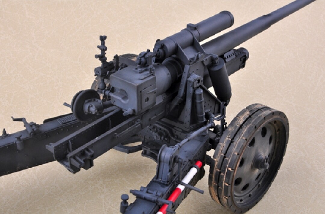 German 105mm K18 Cannon -- Plastic Model Artillery Kit -- 1/16 Scale ...