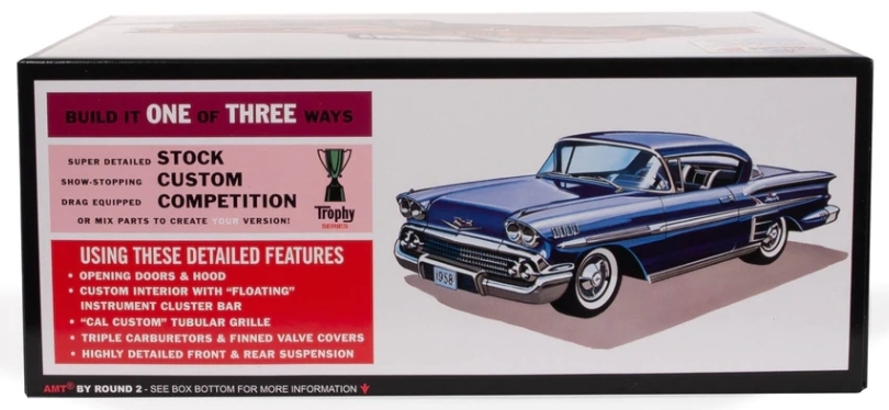 58 Chevy Impala Hardtop Ala Impala -- Plastic Model Car Vehicle Kit ...