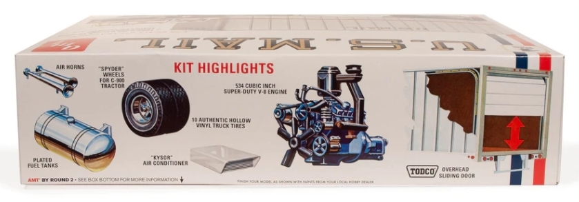 Ford C900 US Mail Truck w/trailer -- Plastic Model Truck Vehicle Kit ...