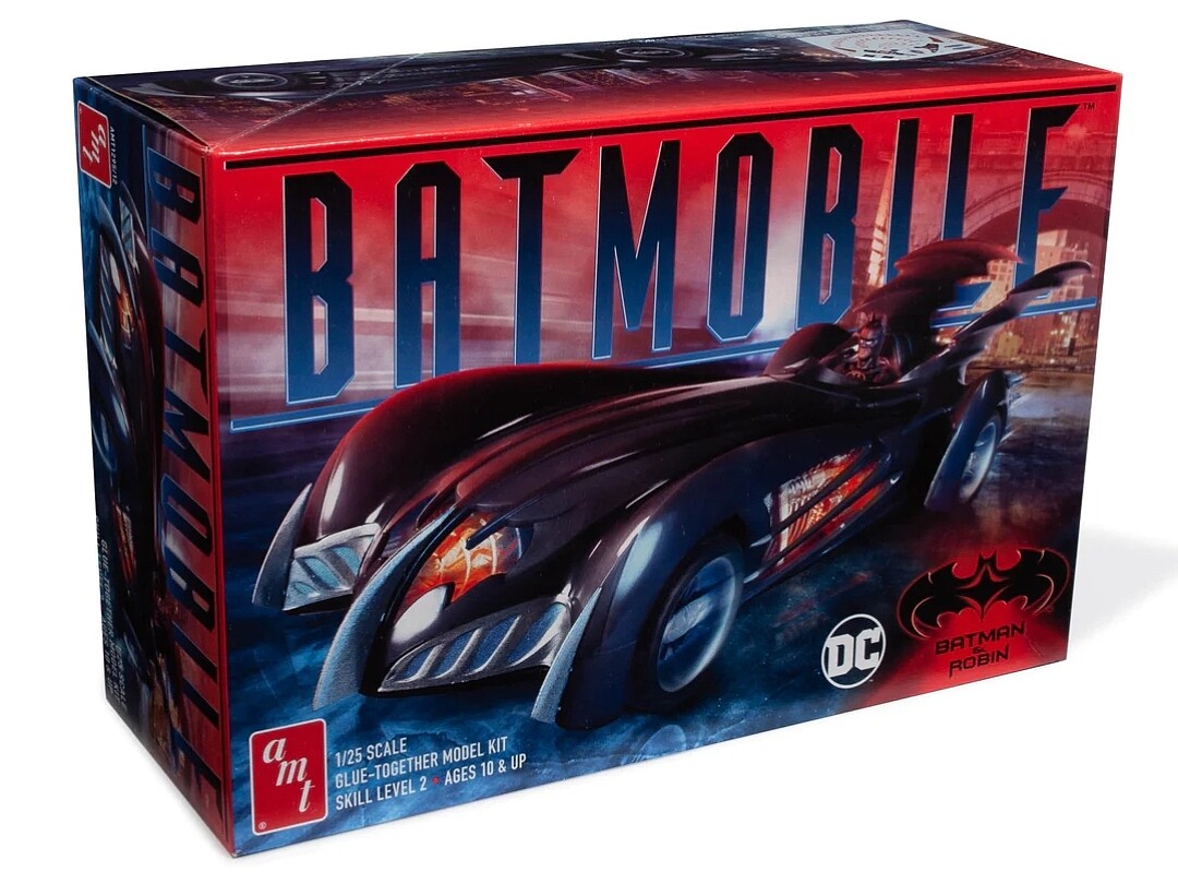 Batman & Robin Movie Batmobile -- Plastic Model Car Vehicle Kit -- 1/25 ...