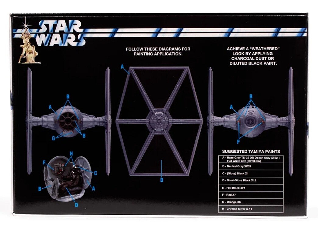 Star Wars A New Hope Tie Fighter -- Plastic Model Aircraft Vehicle Kit ...