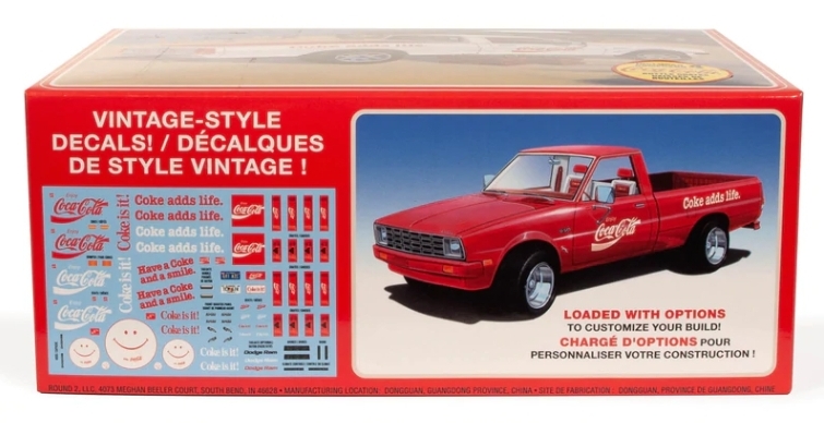 Coke 1982 Dodge Ram D50 Pickup Truck -- Plastic Model Truck Vehicle Kit ...