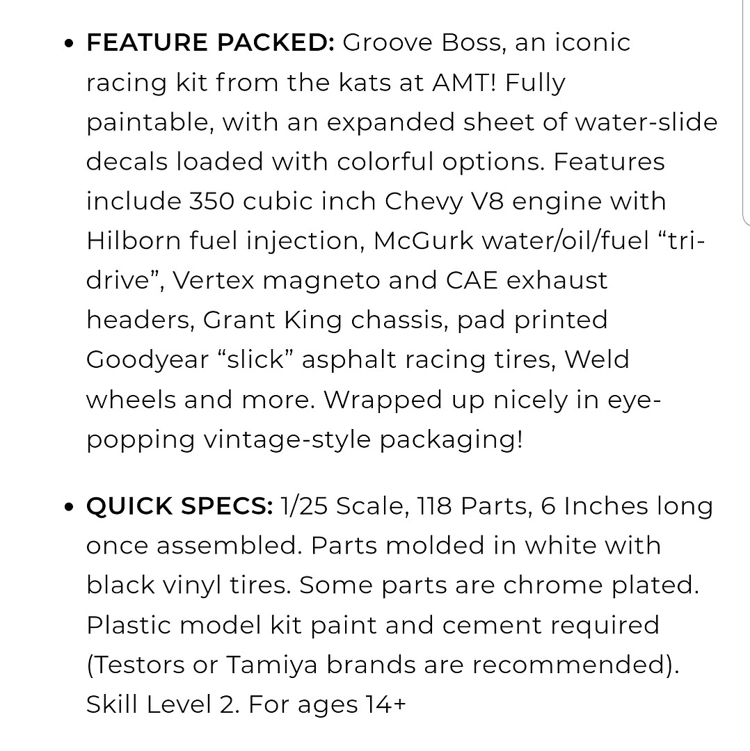 Groove Boss Super Modified Race Car -- Plastic Model Car Vehicle Kit ...