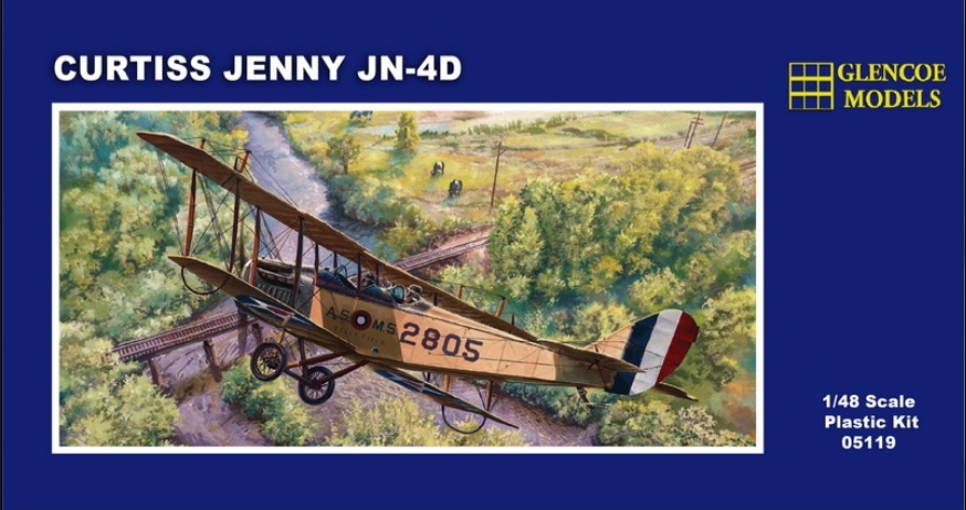 Gallery Pictures Glencoe Curtiss Jenny JN4 BiPlane w/3 Figures Plastic ...