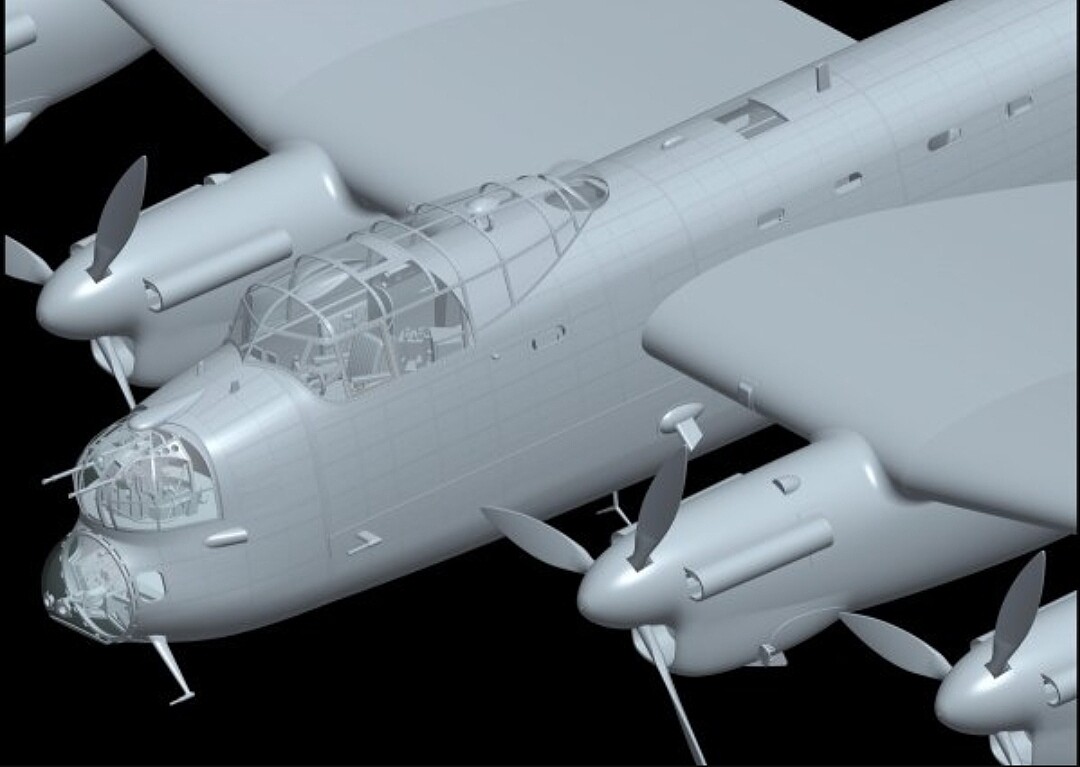 Avro Lancaster B Mk I Grand Slam Bomber -- Plastic Model Airplane Kit ...