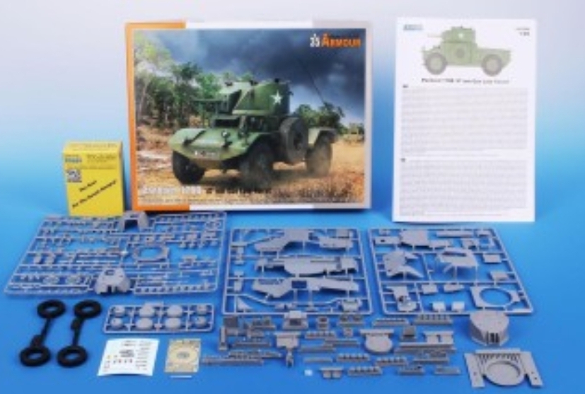 Panhard 178B 47mm Gun Late Turret Armored Vehicle -- Plastic Model ...