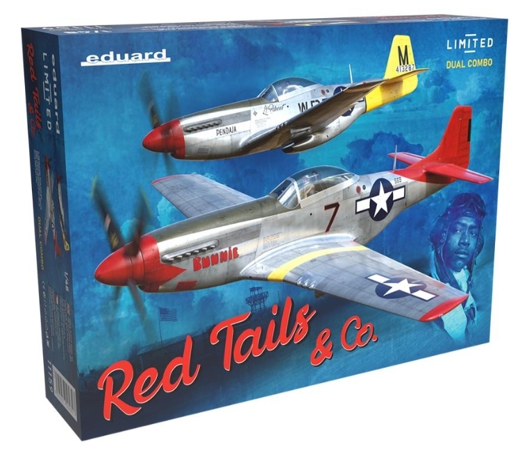Red Tails- WWII P51D Mustang USAF Fighter Dual Combo -- Plastic Model ...