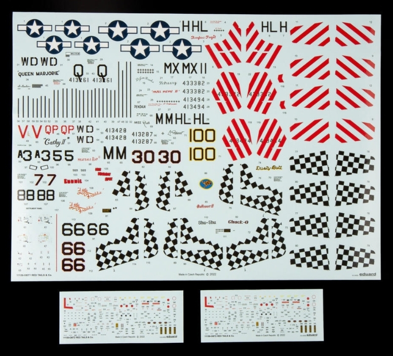 Red Tails- WWII P51D Mustang USAF Fighter Dual Combo -- Plastic Model ...