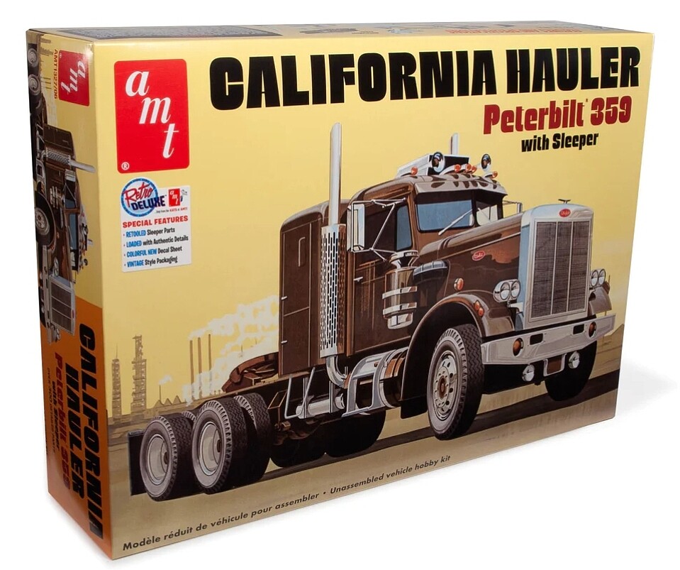 Gallery Pictures AMT Peterbilt 359 California Hauler Cab w/Sleeper ...