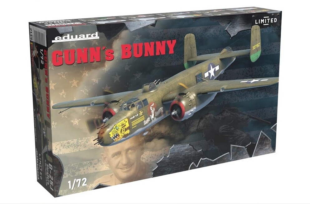 WWII Gunn's Bunny US Medium Bomber -- Plastic Model Airplane Kit -- 1/ ...