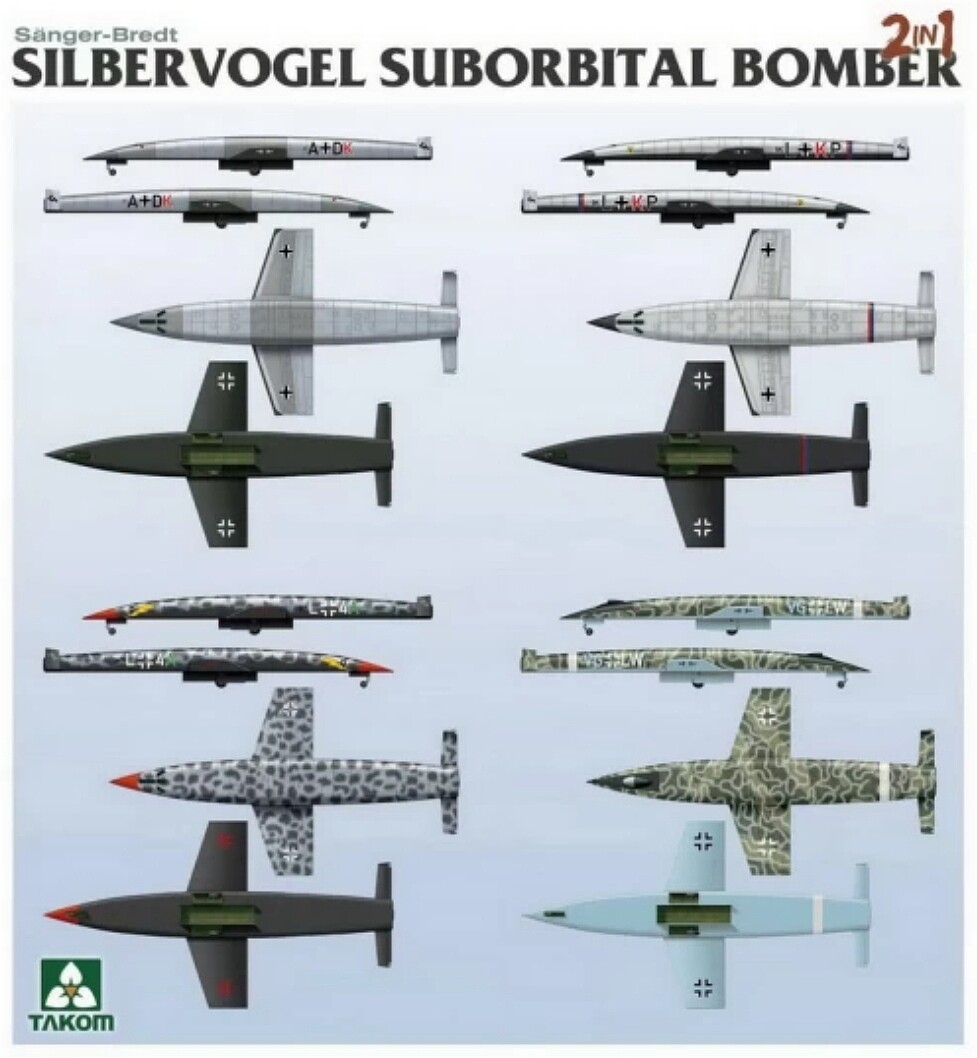 Silbervogel Suborbital Bomber (2 in 1) -- Plastic Model Military Airplane -- 1/72 Scale -- #5017 ...