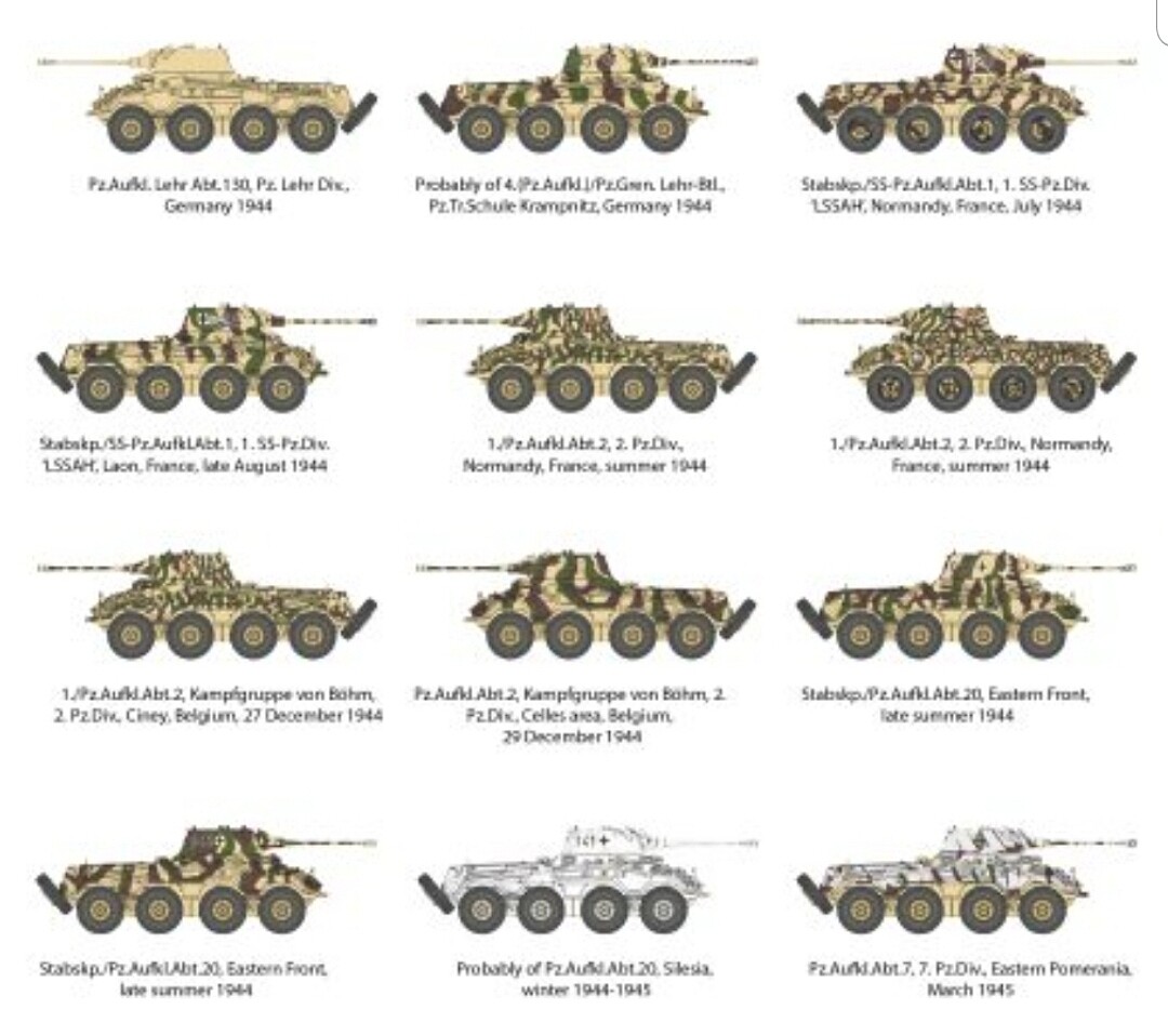 SdKfz 234/2 Puma WWII German Armored Car -- Plastic Model Vehicle Kit ...