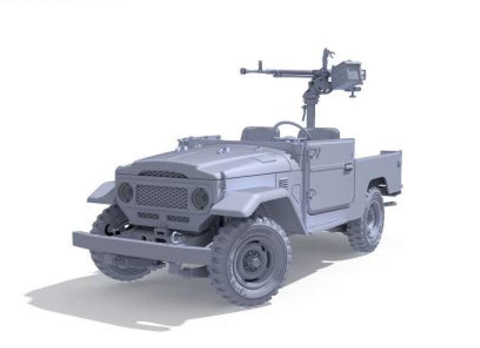 FJ43 Pickup Truck with DShKM Gun -- Plastic Model Military Vehicle Kit ...