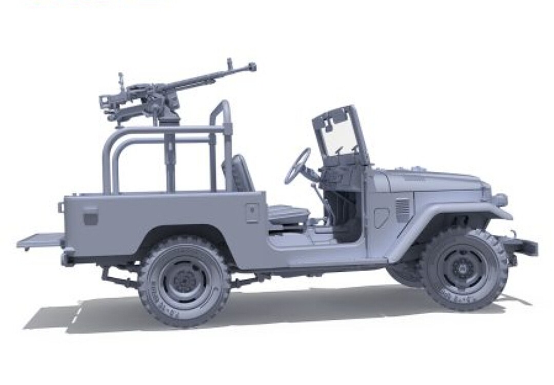 FJ43 Pickup Truck with DShKM Gun -- Plastic Model Military Vehicle Kit ...
