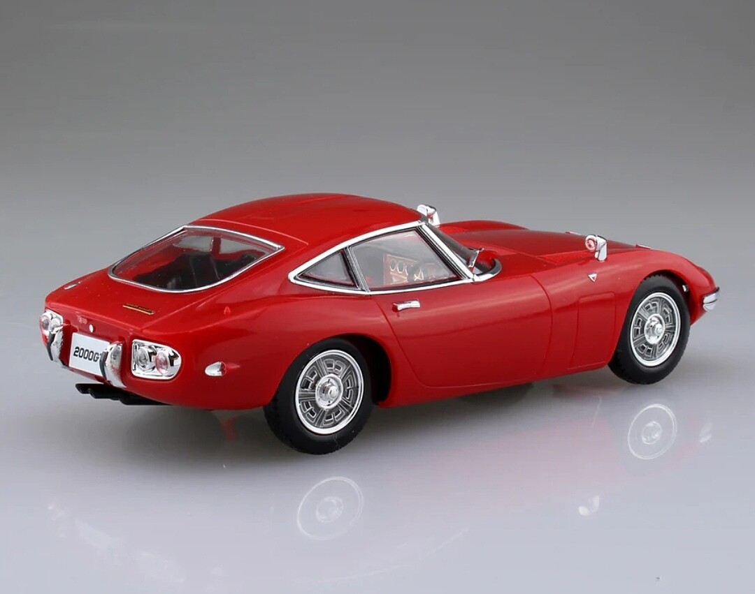Toyota 2000GT 2-Door Car (Snap in Red) -- Plastic Model Car Vehicle Kit ...