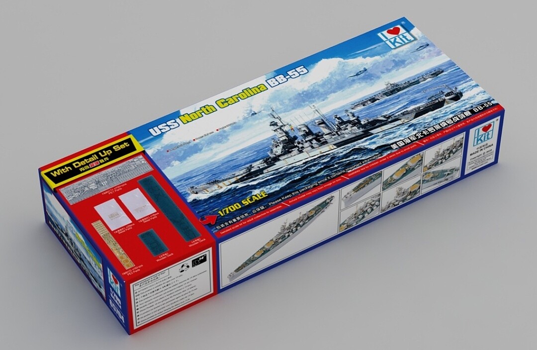 USS North Carolina BB55 Battleship Top Edition -- Plastic Model ...