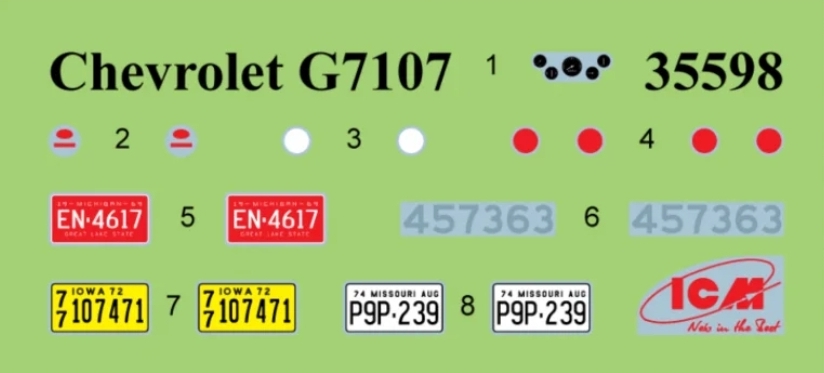 Gallery Pictures ICM US G7107 Cargo Truck Plastic Model Military ...