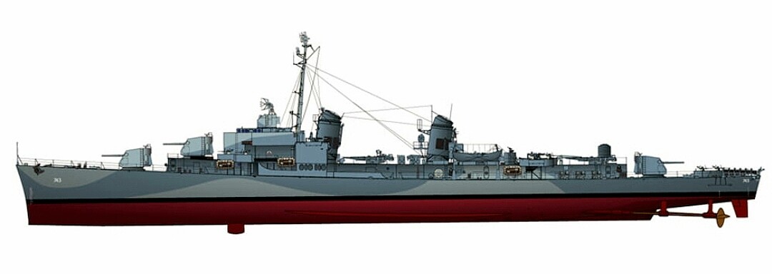 USS Southernland DD743 Gearing Class Destroyer -- Plastic Model ...