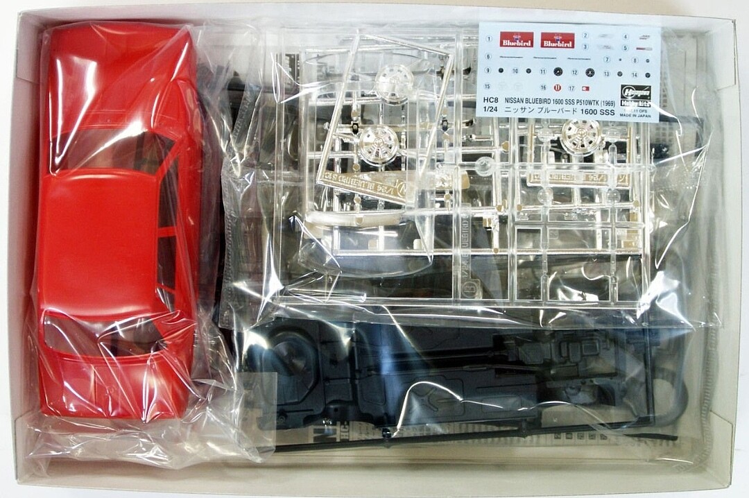 '69 Nissan Bluebird 1600SSS -- Plastic Model Car Vehicle Kit -- 1/24 ...