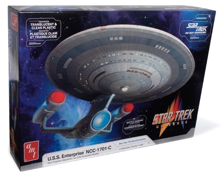 Star Trek USS Enterprise NCC1701C -- Plastic Model Spacecraft Kit -- 1/ ...